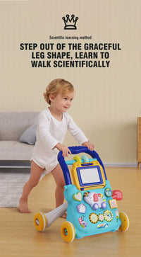Buy Baby Walker Multifunction Toddler Trolley Musical Drawing Walker ...